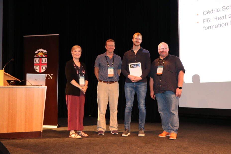 Cédric Schindfessel, was winner of the award for best poster in the ...